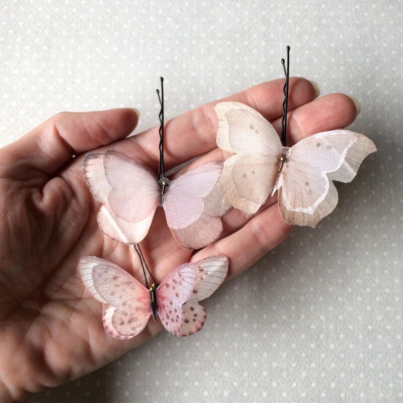 Butterfly Hair Pins - Etsy