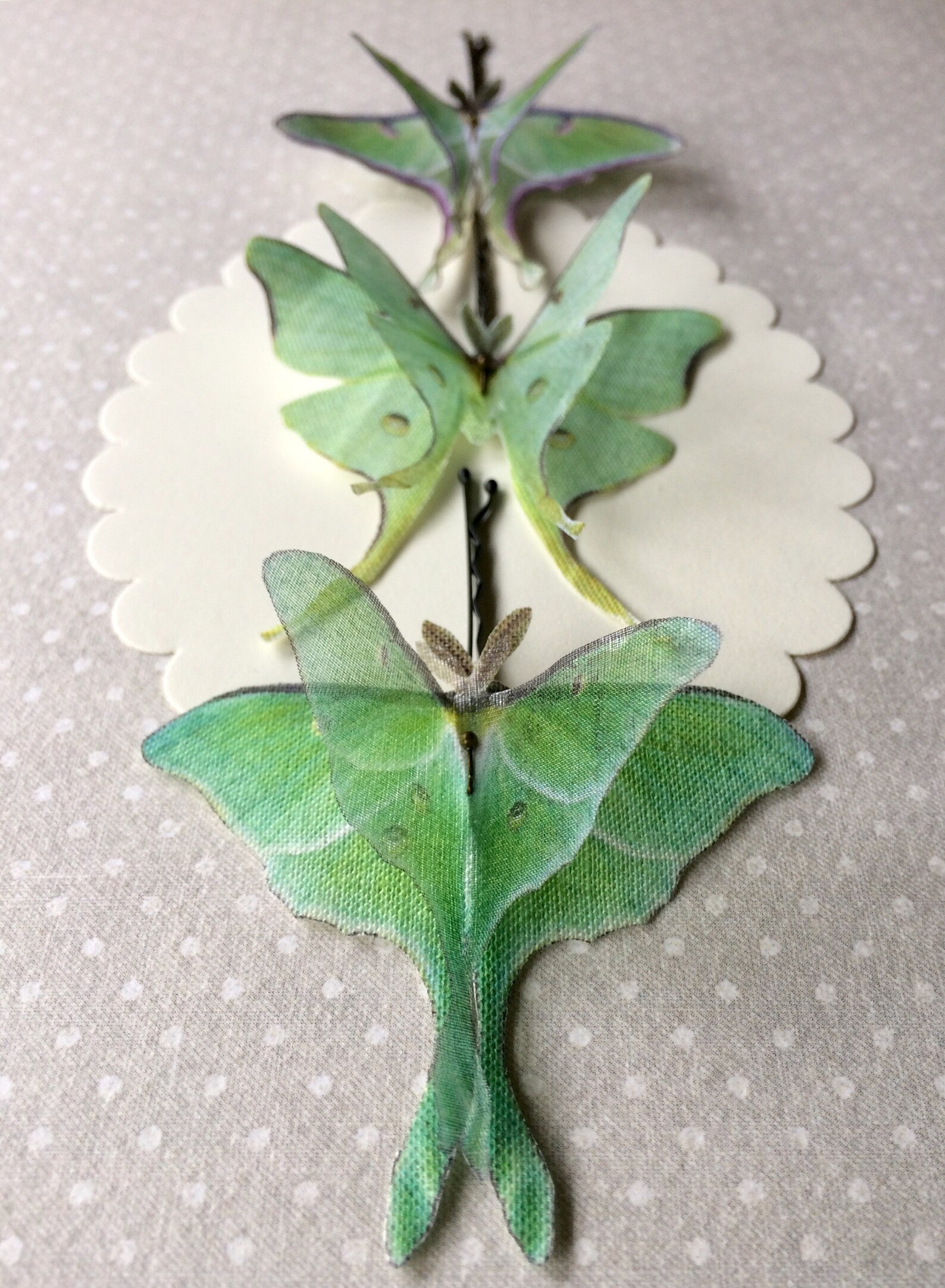 Luna Moth Hair Pin Collection Butterfly Hair Pin Luna Moth - Etsy