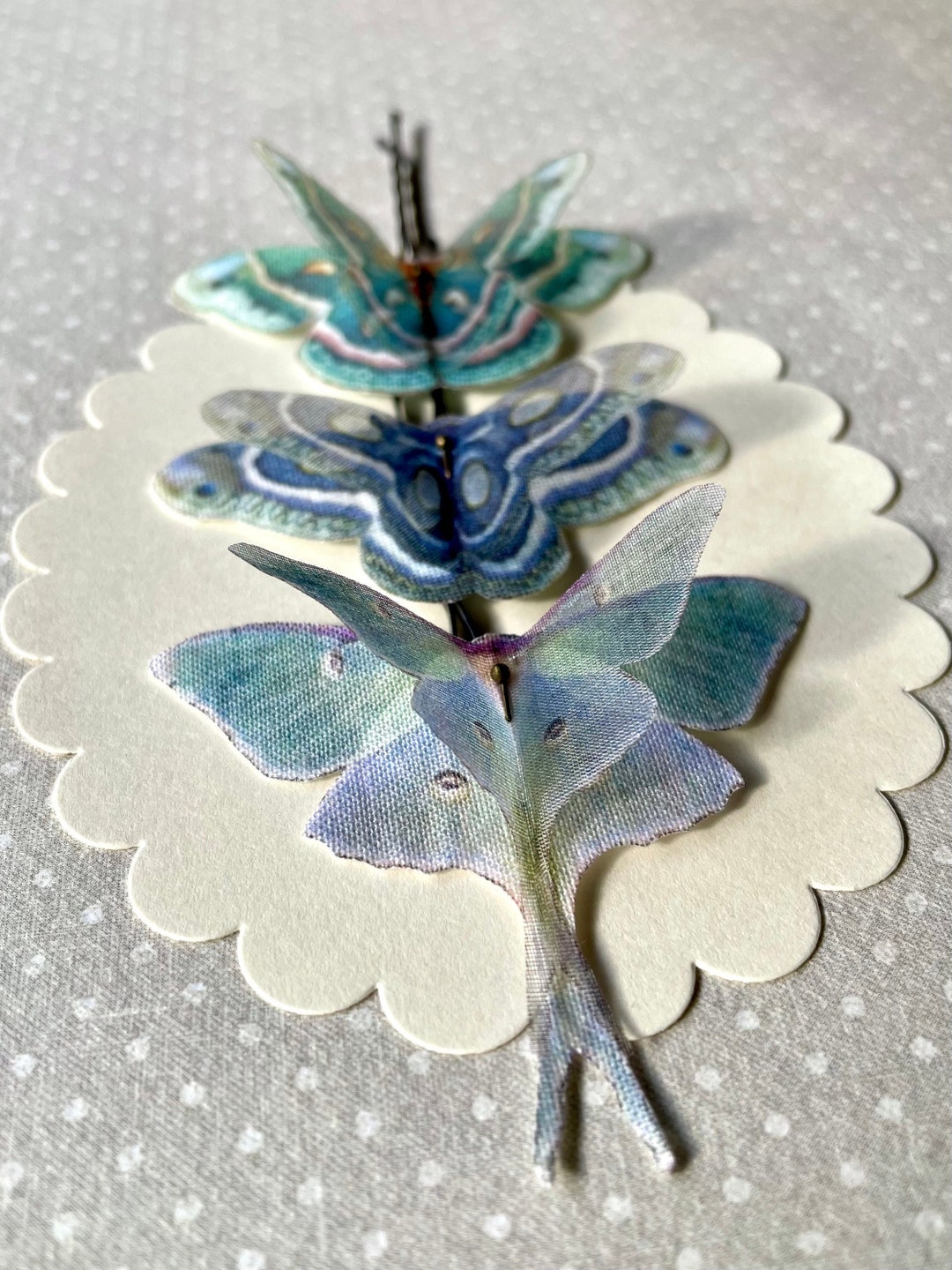 Moth Hair Pin, Butterfly Hair Pin, Luna Moth Hair Pin, Moth Hair ...