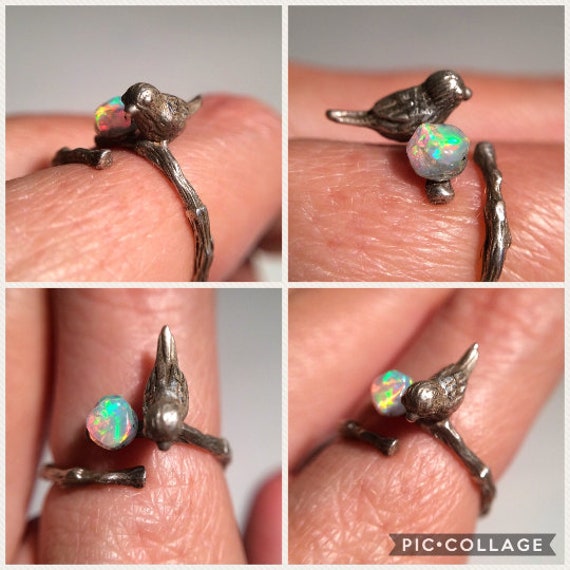 Thin opal ring store