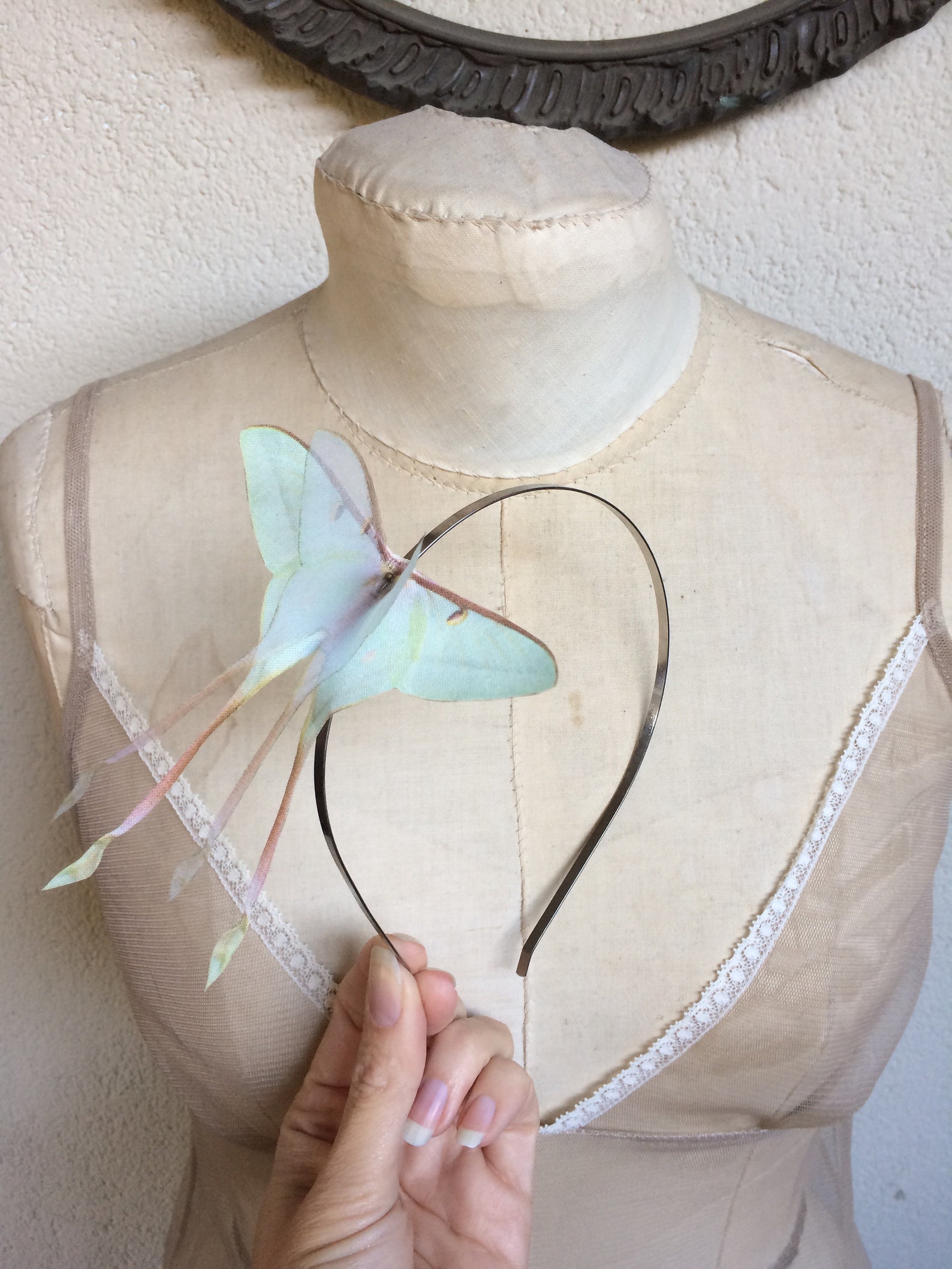 Butterfly Hair Band, Butterfly Headband, Luna Moth Hair, Chinese Luna ...