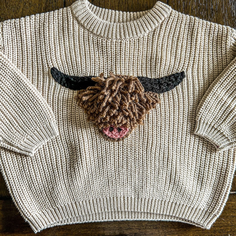 Cow Sweater - Etsy