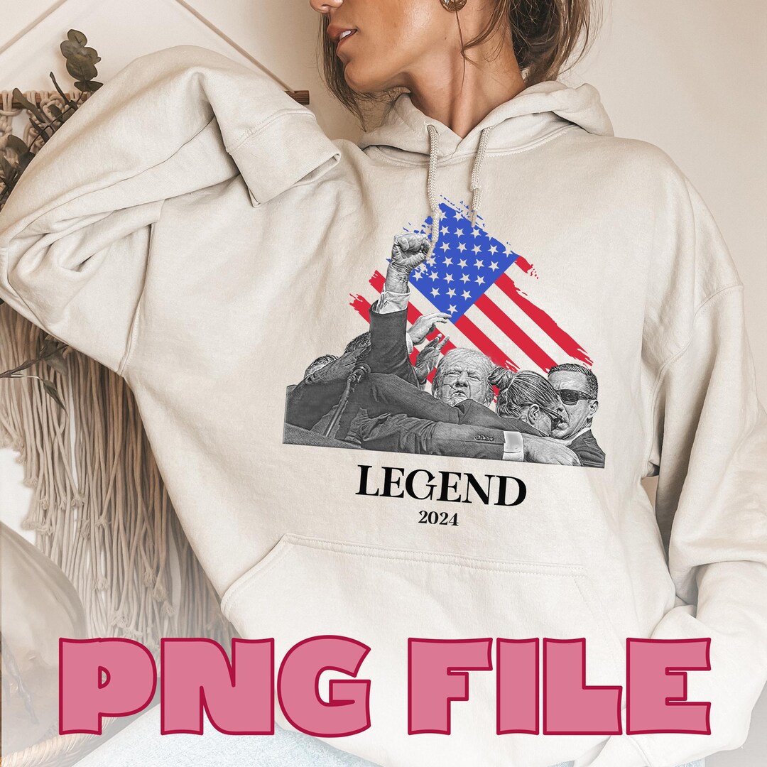 Trump Legend 2024 Png, Trump Missed Png, Trump Survived Png, Trump Thug ...