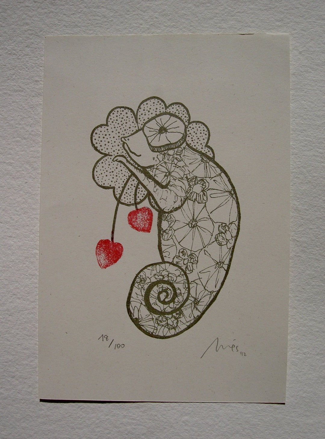 Camaleon Enamorado/ Chameleon in Love - Etsy