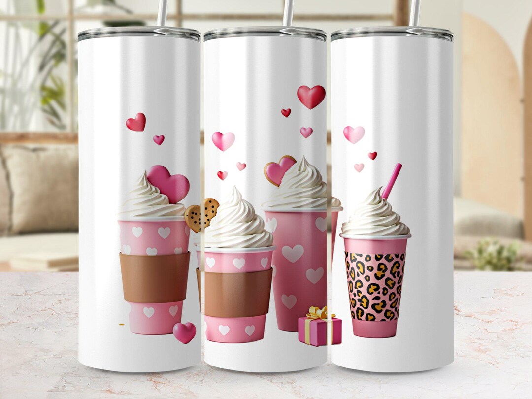 Cute Coffee Love PNG, Sweet Milkshake Graphics, Valentine's Day Digital ...