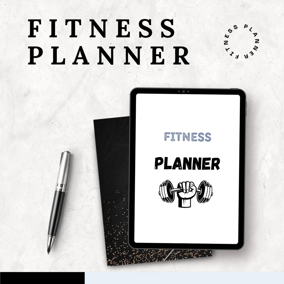 Canva Editable Digital Fitness Planner Digital Fitness Planner Glow up ...
