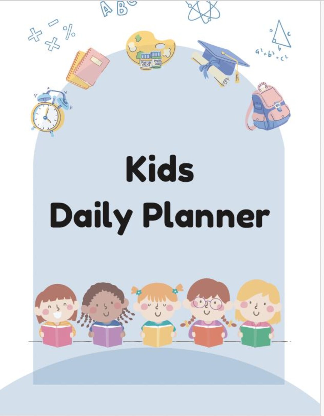 Kids Daily Planner Simple Planner Printable Planner US Letter | Instant ...