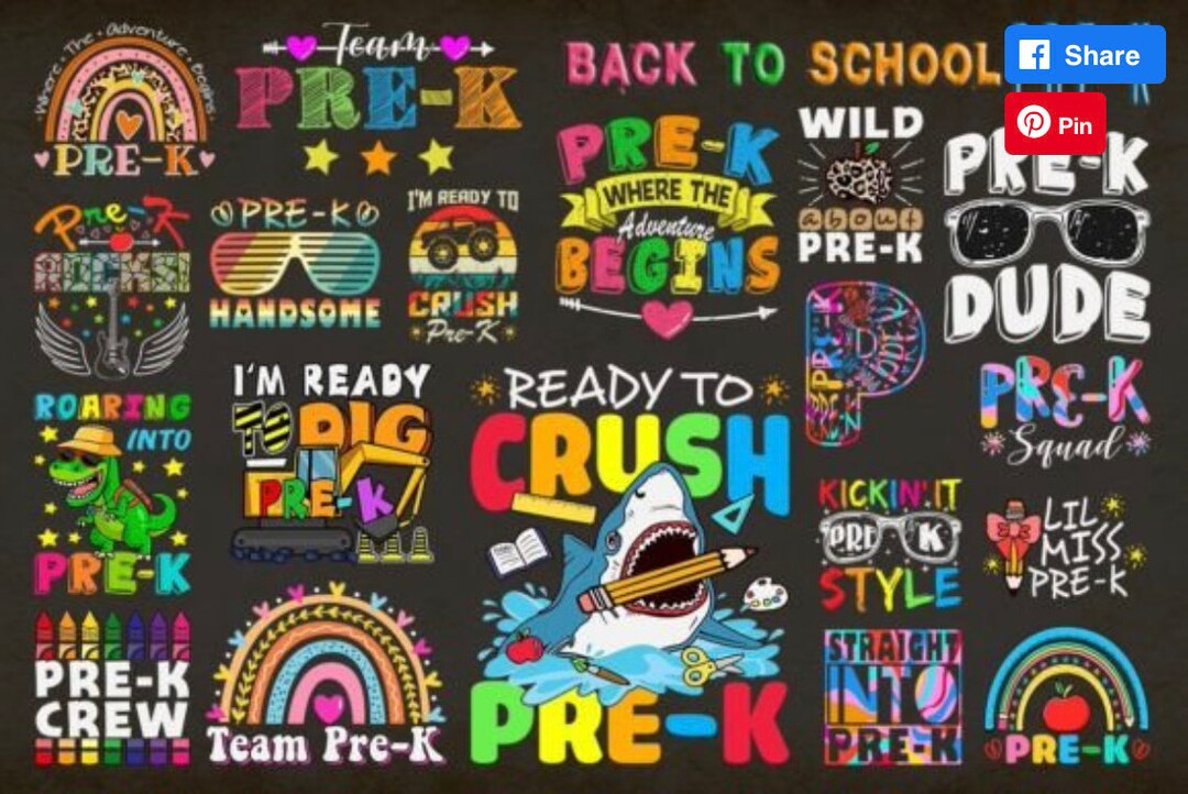 PRE-K Back to School SVG Bundle Back to School Svg Bundle I'm Ready for ...