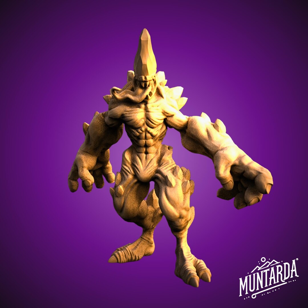The Obsidian Golem: STL Model for 3D CNC Router & 3D Printer ...