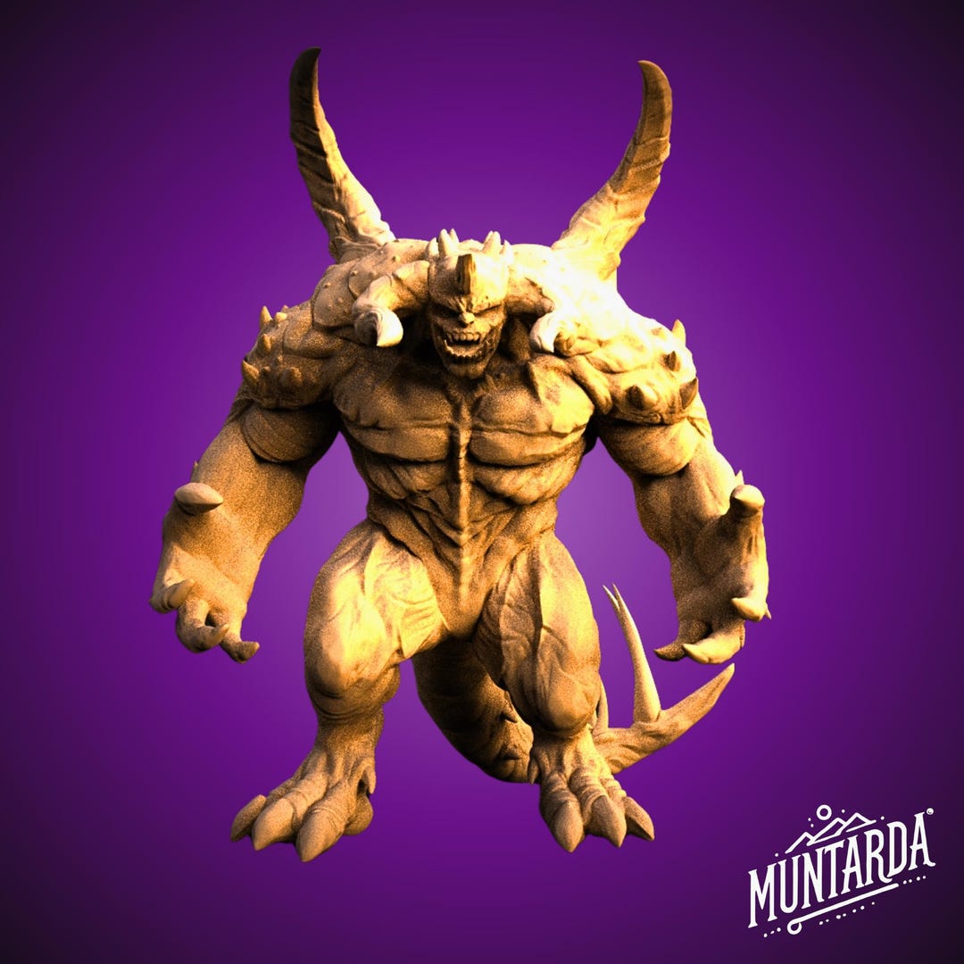 Abaddon's Wrath: STL Model for 3D CNC Router & 3D Printer Mythological ...