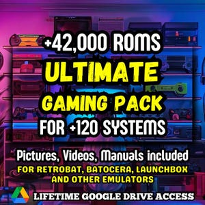 42.000 Game ROMS Mega Retro Gaming Pack 120 Console Well Organized ...