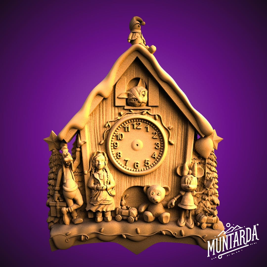 Fairy Tale Cuckoo Clock: STL Model for 3D CNC Router - Whimsical ...