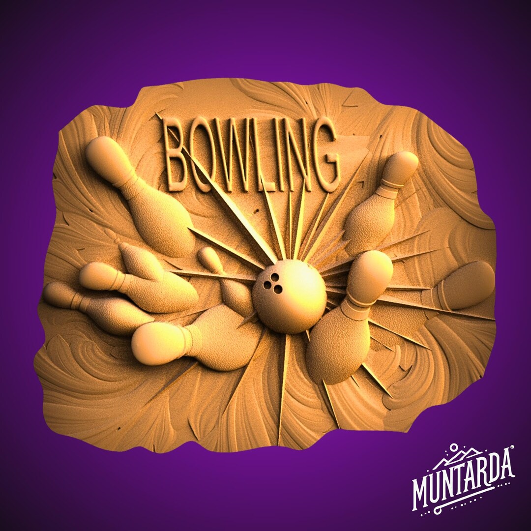 Strike! STL Model for 3D CNC Router - Bowling Wall Art - Google Drive ...