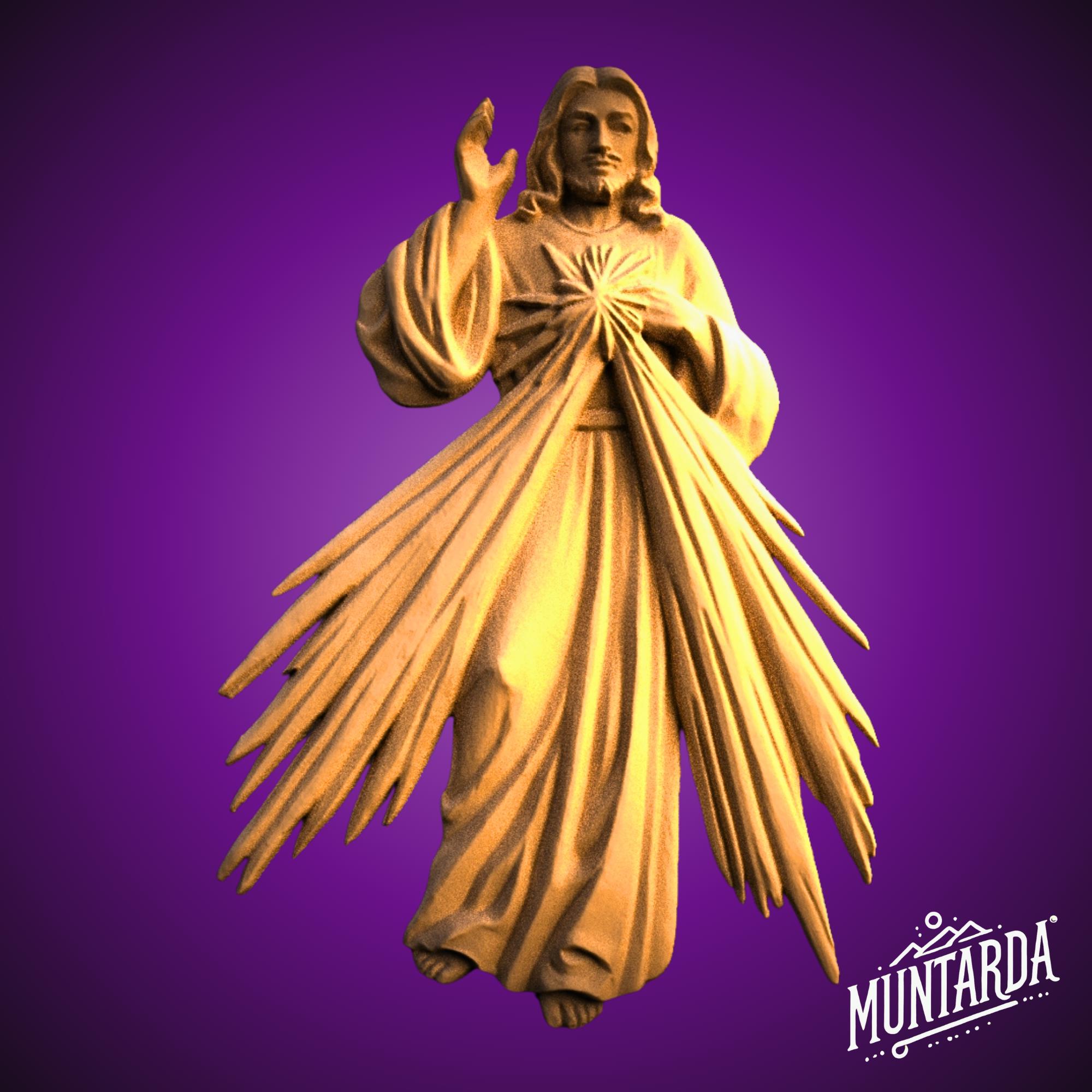 Divine Mercy: STL Model for 3D CNC Router Jesus Christ Religious Wall ...