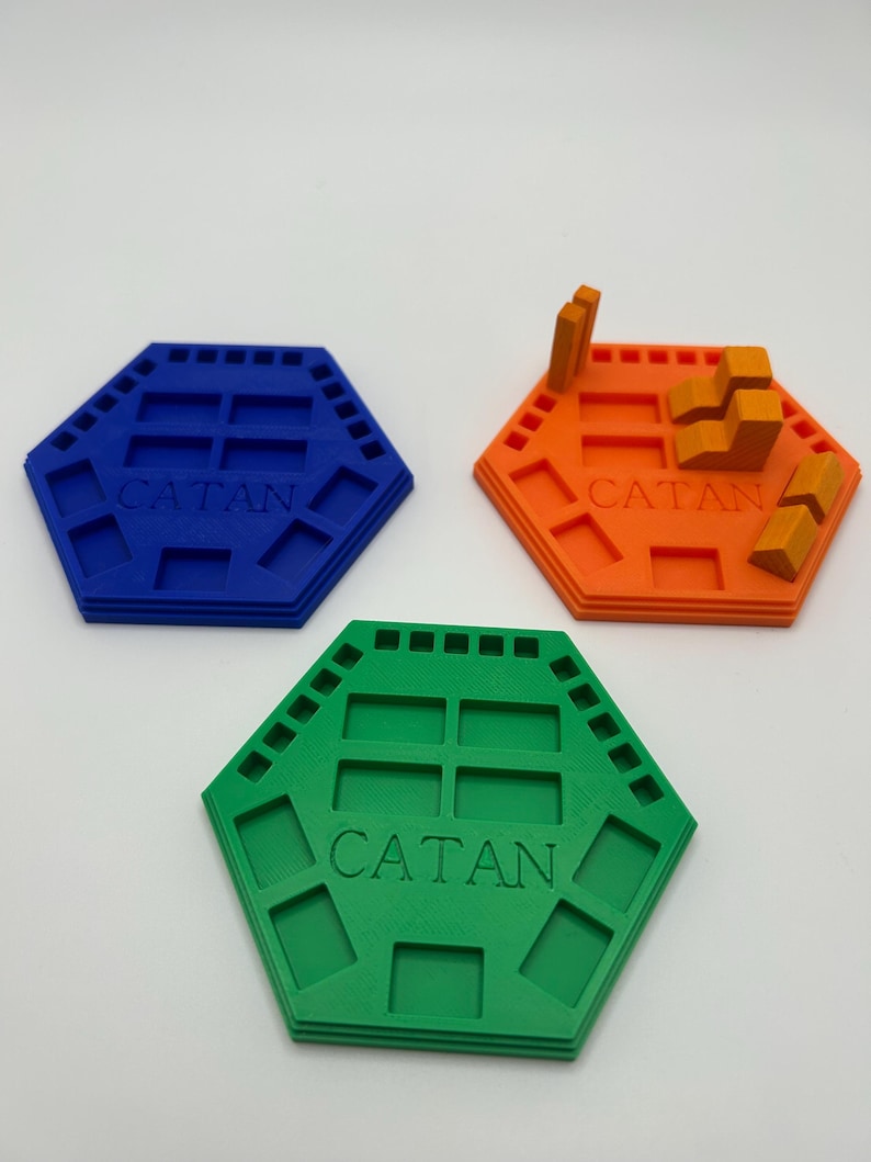Catan Pieces Holder 3D Printed - Base Game - Etsy