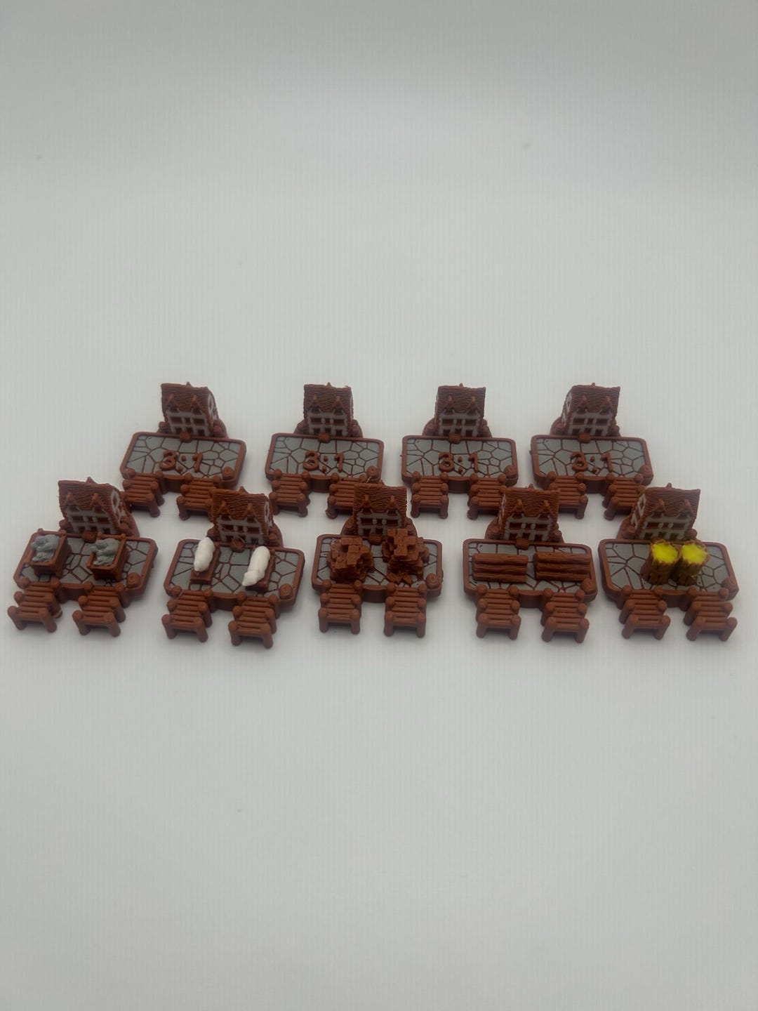 Catan 3D Printed Ports - Set of All 5 Resources! - Etsy