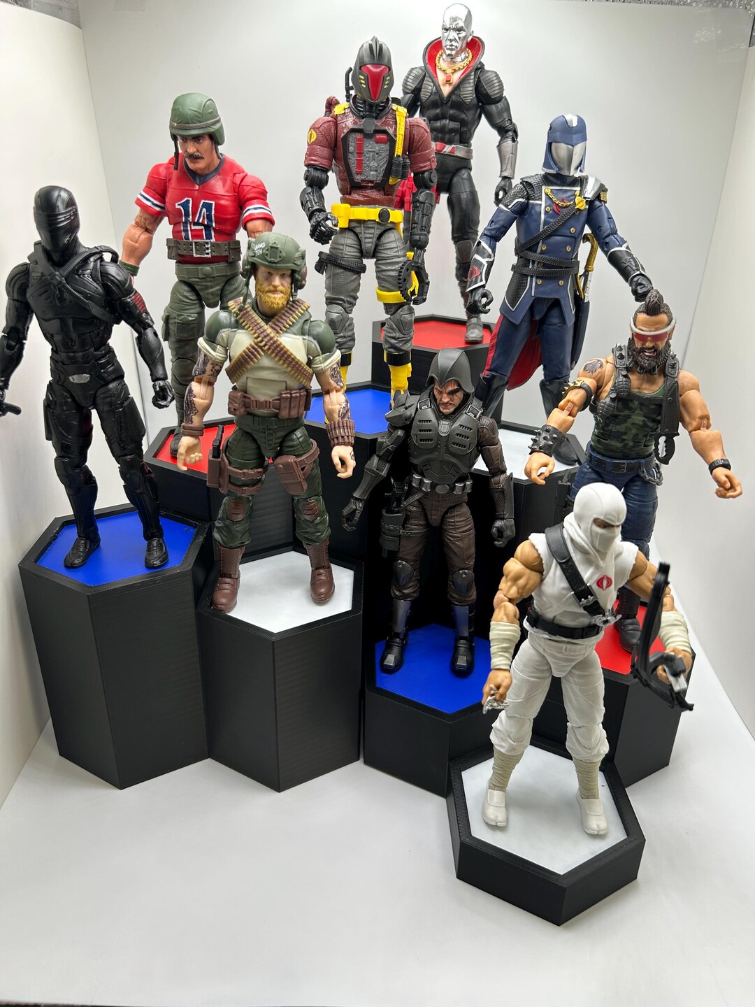 Action Figure Hexagon Stand 1:12 Scale 3D Print - Complete Bundle! - Etsy