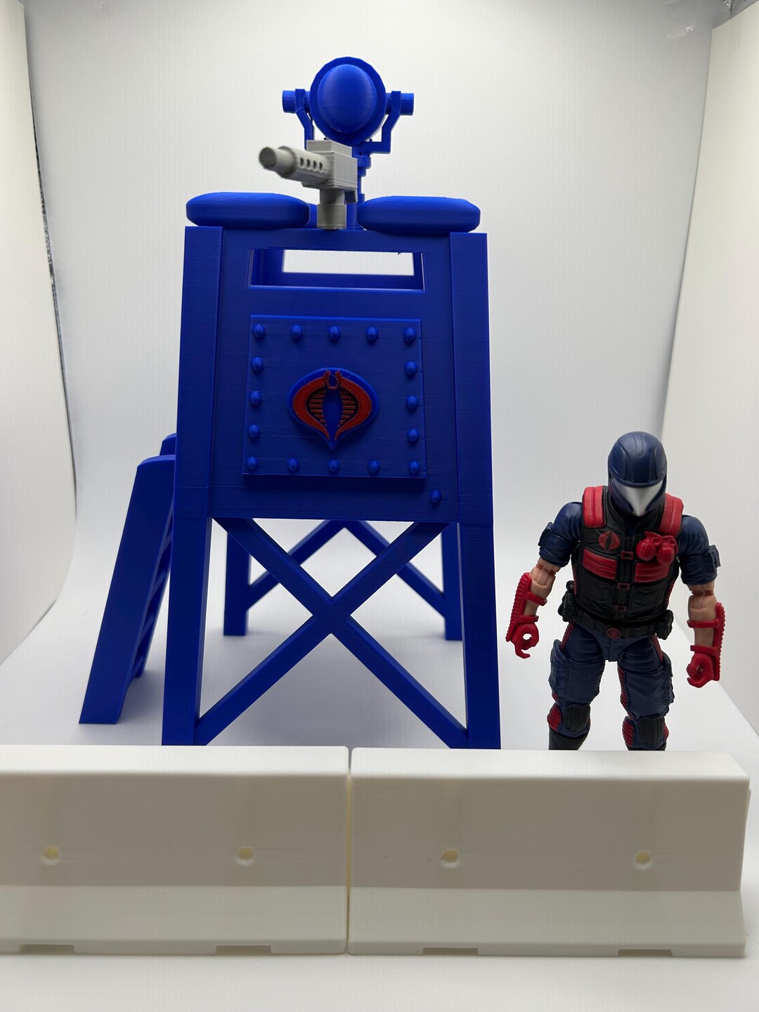 GI Joe COBRA Watchtower 3D Print CLASSIFIED 1:12-moveable Spotlight/gun ...
