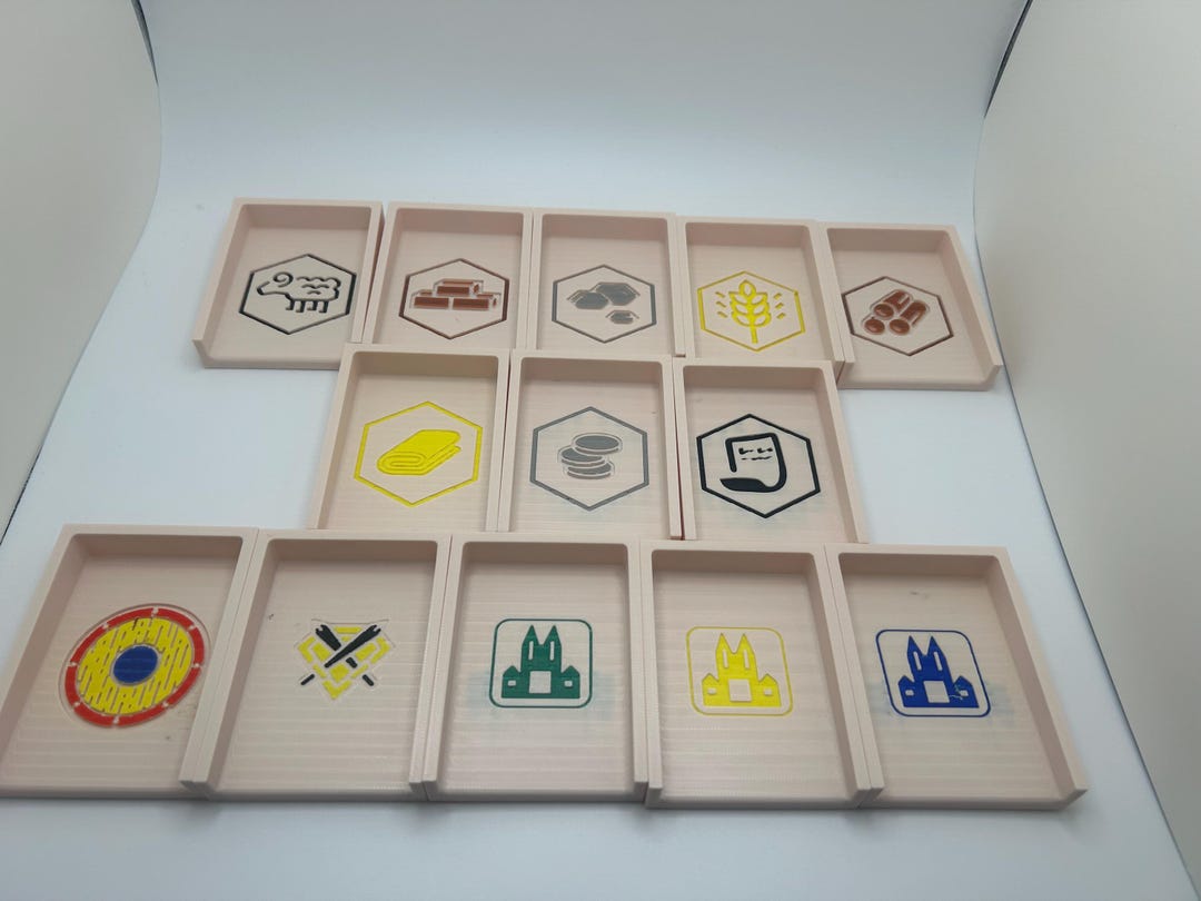 Catan Card Trays 3D Print - Base Game, Seafarers, Cities & Knights ...