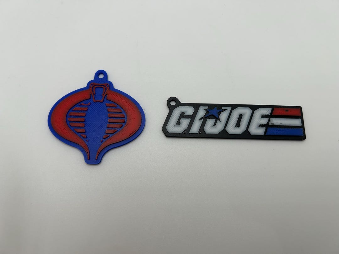 GI Joe Keychains 3D Print - Cobra and GI Joe - Etsy