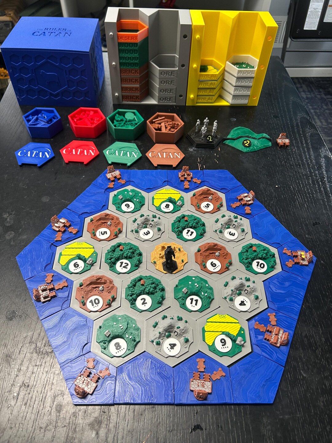 Catan Base Game With Magnets Custom Made 3D Printed - UPDATED! - Etsy