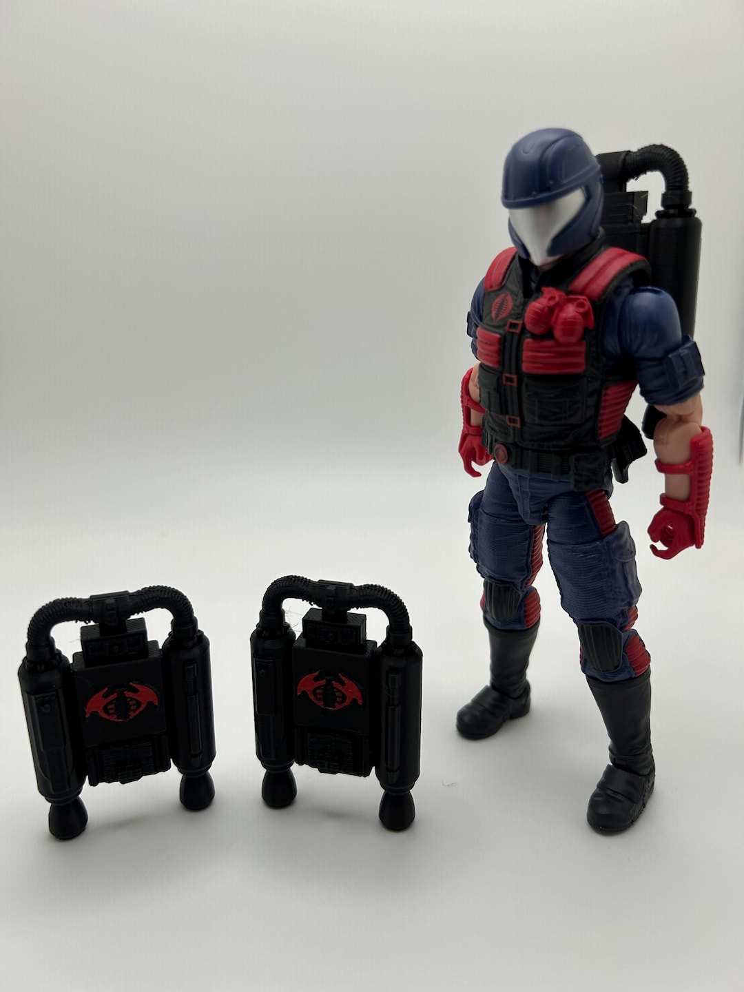 GI Joe Cobra Jump Pak Black Classified 1:12 Scale 3D Print - Etsy