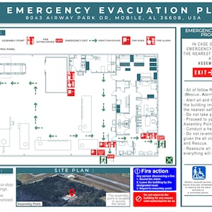 Printable Fire Emergency Evacuation Plan for Your Airbnb | Stay Safe ...