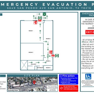 Printable Fire Emergency Evacuation Plan for Your Airbnb | Stay Safe ...