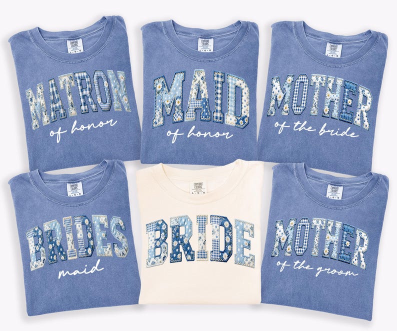 Comfort Colors Bridesmaid Shirts, Bride and Bridesmaid Matching Tshirts ...