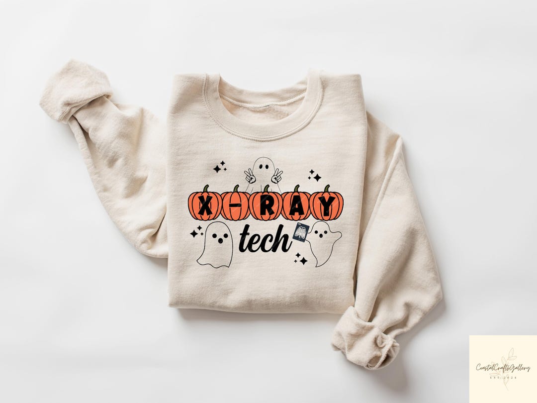 Spooky X-ray Tech Comfort Halloween Sweatshirt, Halloween X-ray ...
