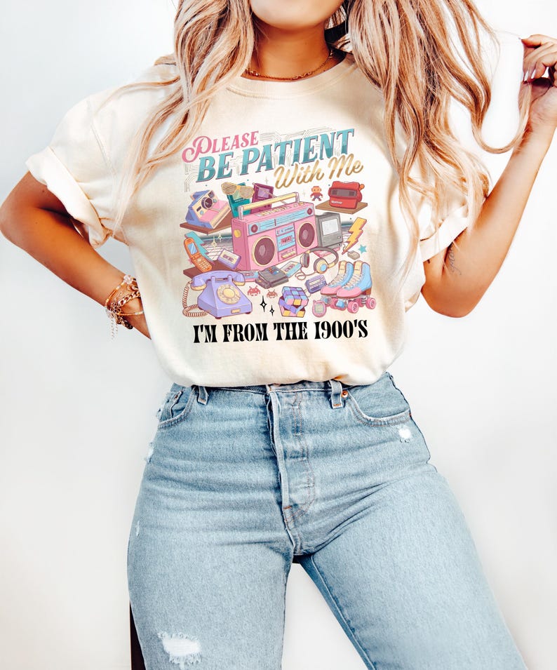 Chemise des années 1900, t-shirt Please soyez patient avec moi, t-shirt ...