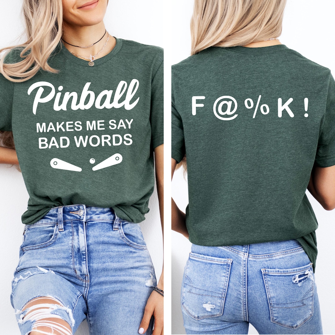 Pinball Shirt, Funny Pinball Arcade Tee, Game Day Pinball Player Tshirt ...