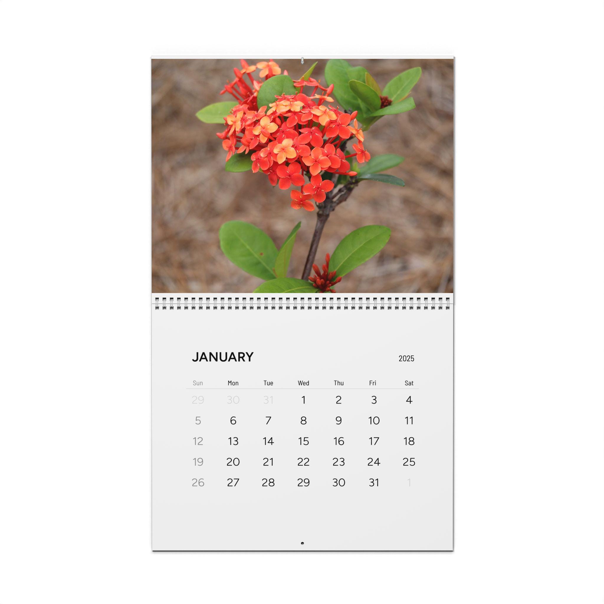 Butterfly and Flower 2025 Wall Calendar, Custom Pictures, Home Decor ...