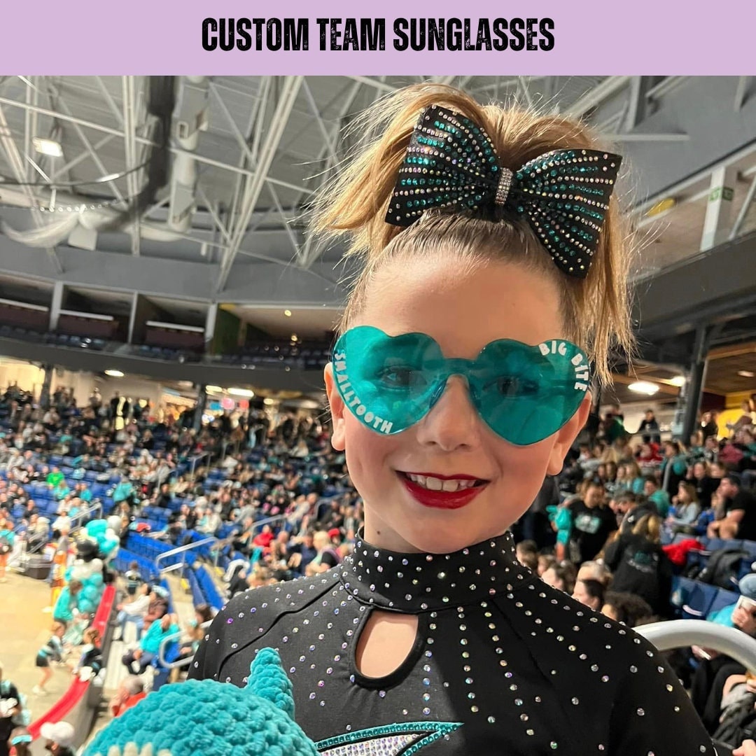 Personalized Cheer Team Sunglasses Custom Fashion Sunglasses Rimless ...