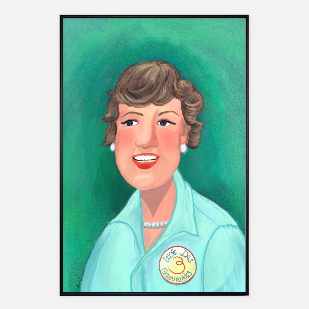 Julia Child Art Print - Various Sizes - Acrylic Portrait - Kitchen Wall ...