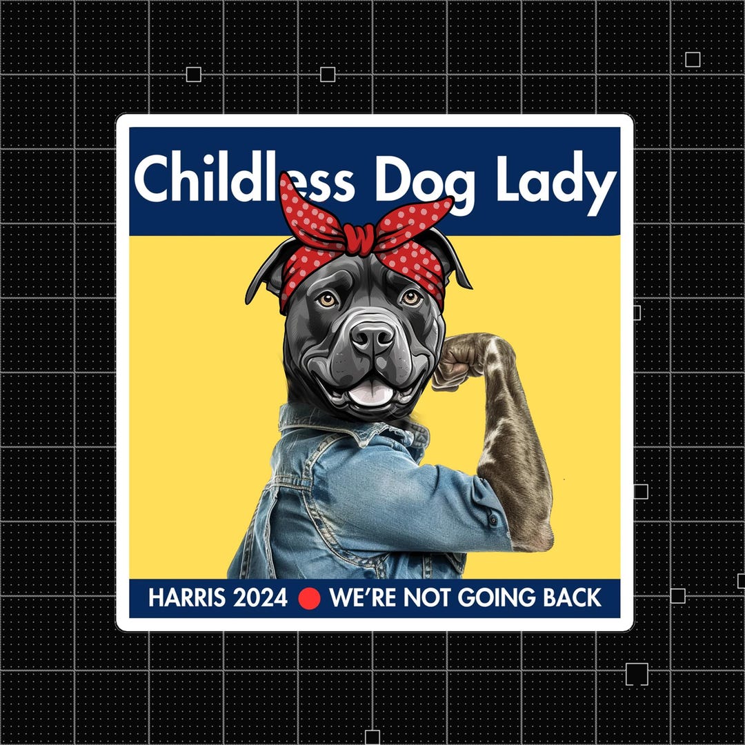 Childless Dog Lady PNG. Harris 2024 Png, Kamala Harris Dog Png, United ...