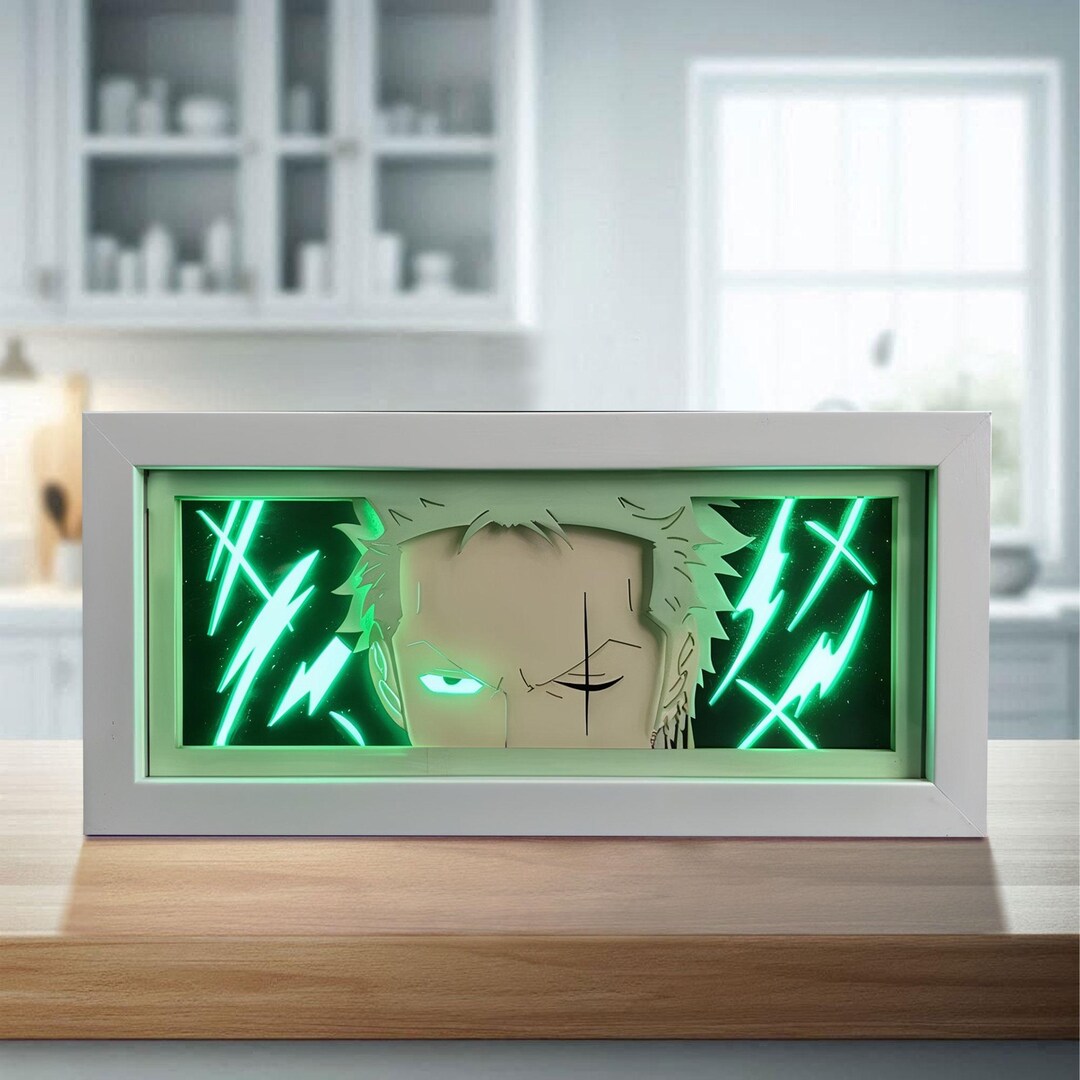 3D LED Anime Character Graphic Lightbox, Manga Anime Inspired Home ...