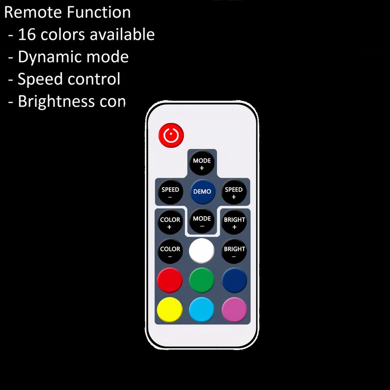 RGB Anime Character Graphic LED Lightbox, Manga Anime Home Room Gift ...