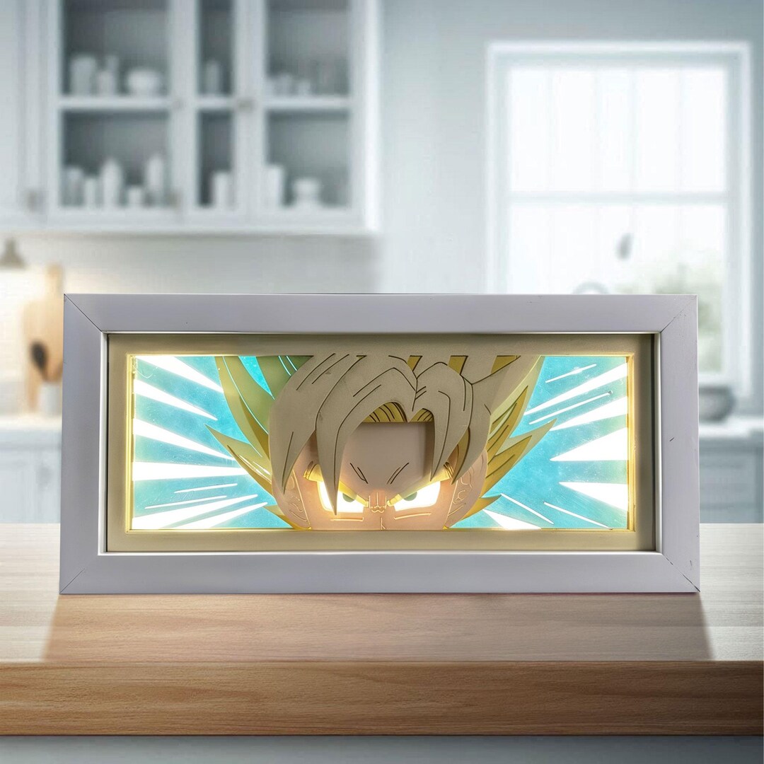 Anime 3D LED DBZ Character Inspired Room Lightbox, Manga Anime Bedroom ...