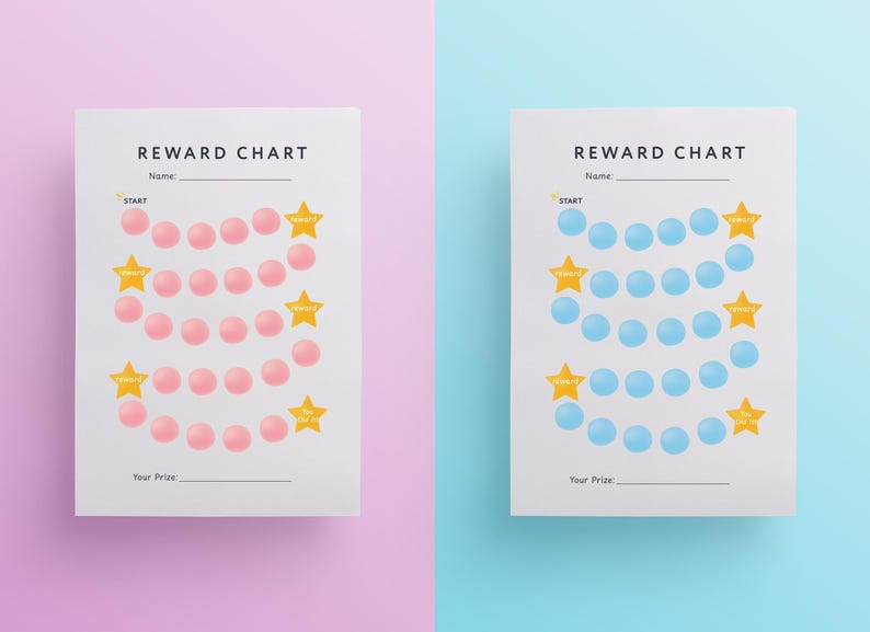 Printable Rainbow Reward Chart for Kids (digital Download) - Etsy