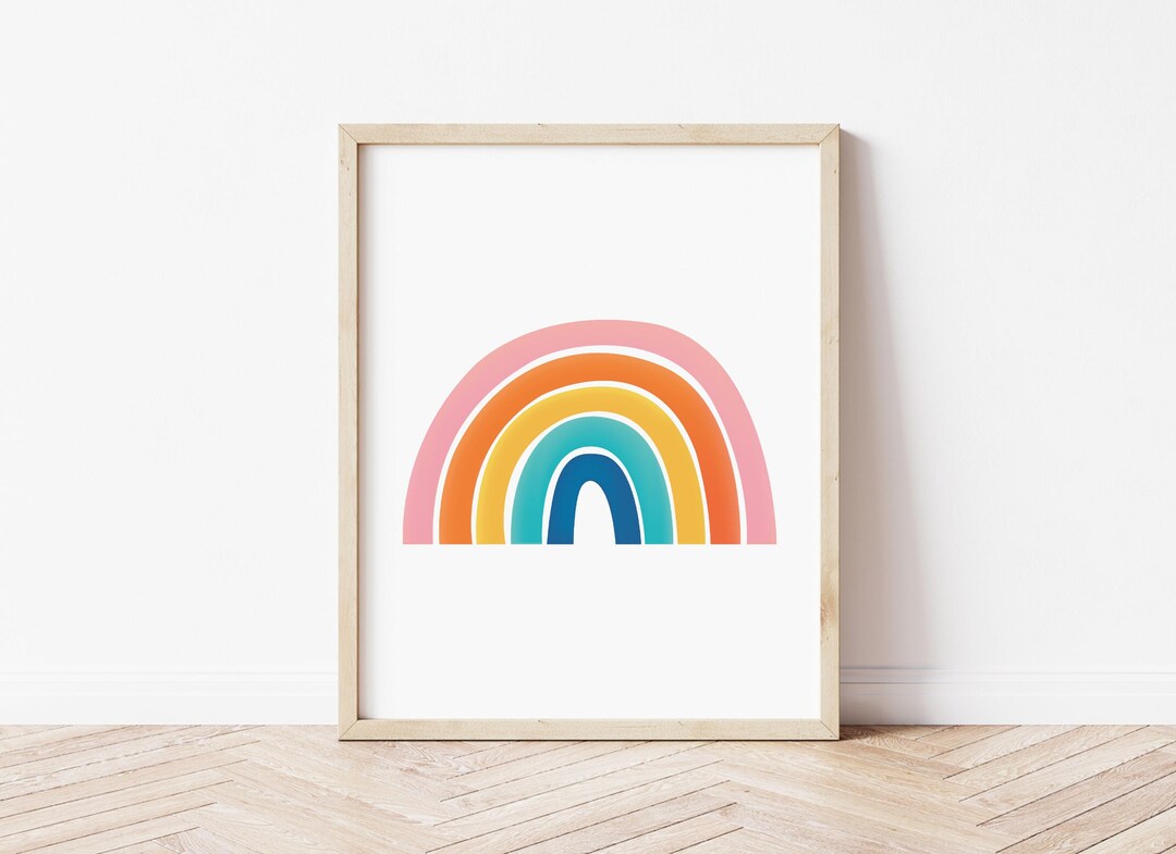 Rainbow Poster, Rainbow Playroom Decor, Rainbow Wall Art Prints ...