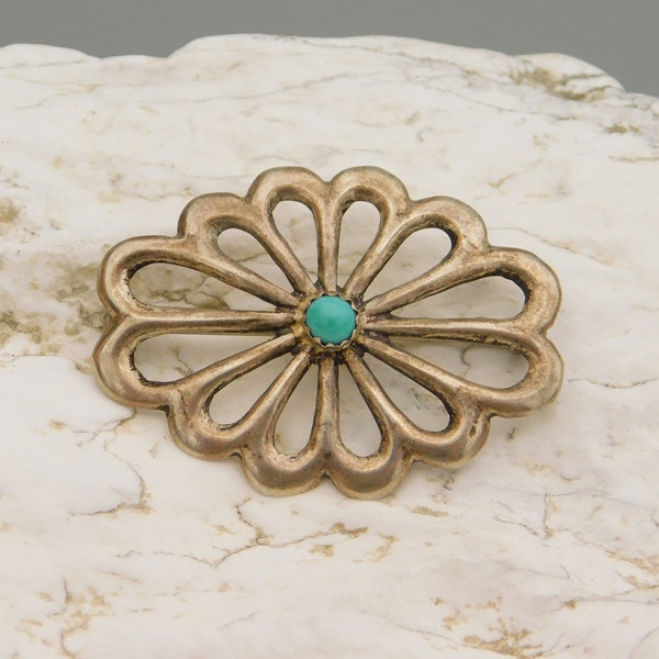 Turquoise Brooch - Etsy