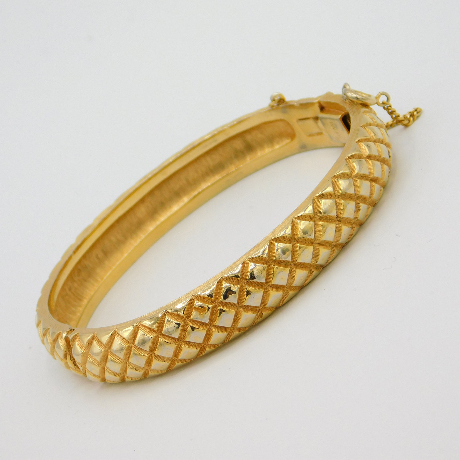 Trifari Hinged Bangle Bracelet Vintage Trifari Bangle - Etsy