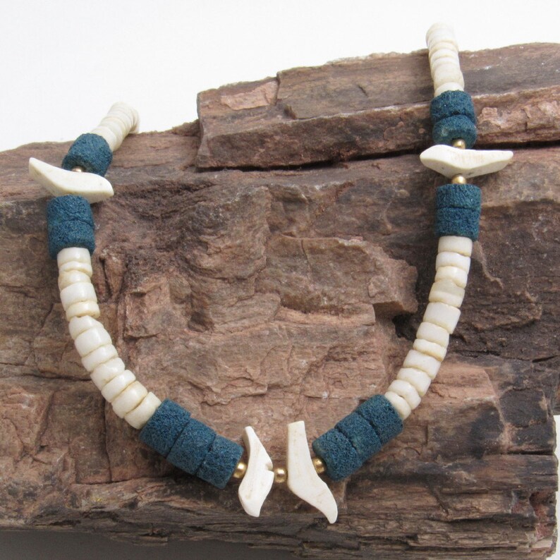 Vintage Choker Bird Fetishes Blue Jewelry - Etsy