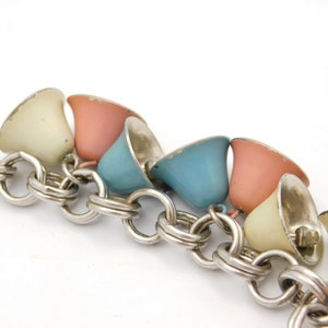 Vintage Monet Bell Necklace, Enamel Bell Necklace, Forties Monet ...