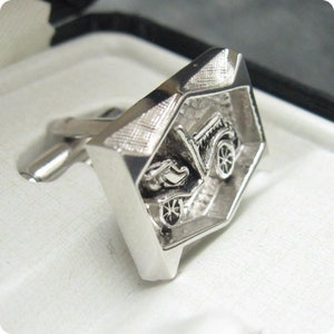 Vintage Cufflinks and Tie Tack, Shadowbox Model T Cufflinks,mens ...