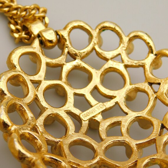 Vintage Monet Pendant Necklace, Monet Jewelry - Gem