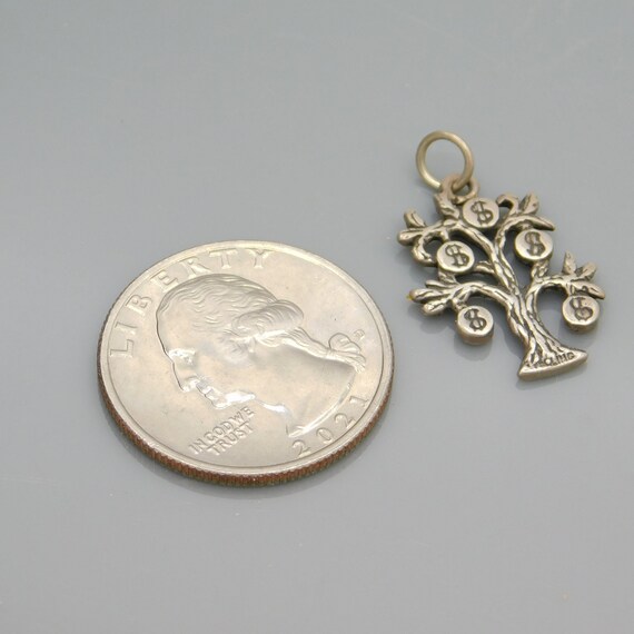 Sterling Money Tree Charm, Money Tree Pendant, Vintag… - Gem