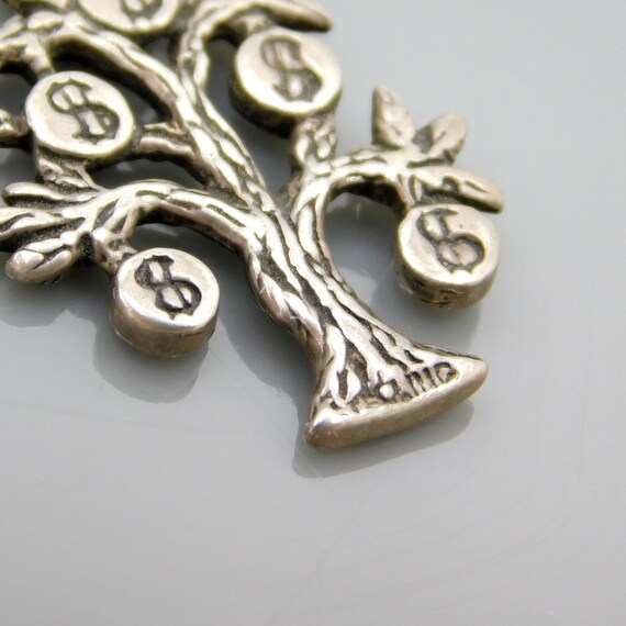 Sterling Money Tree Charm, Money Tree Pendant, Vintag… - Gem