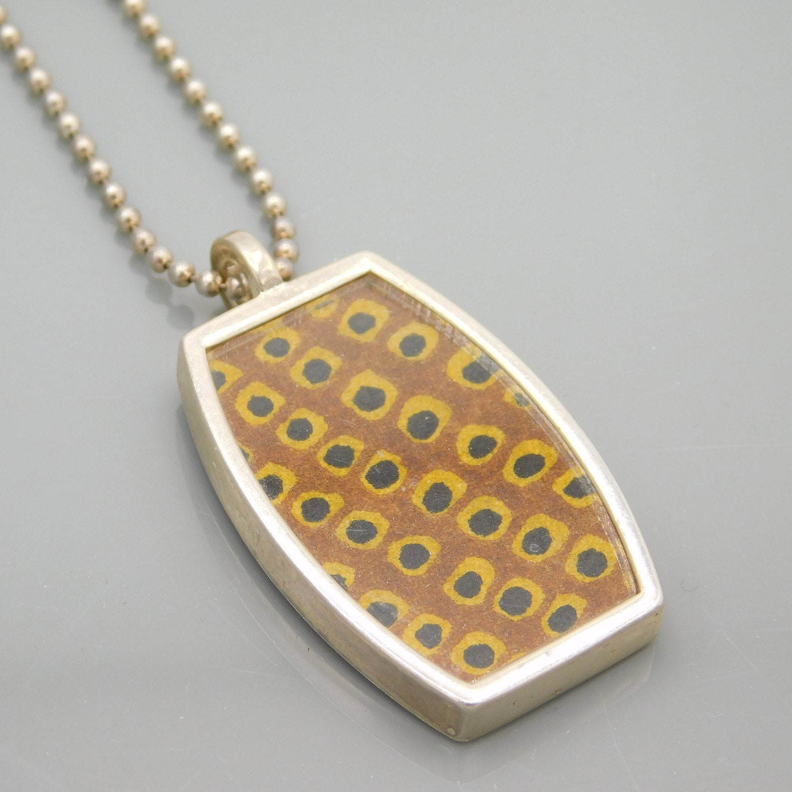 Sterling Origami Paper Pendant Necklace Double Sided Pendant - Etsy